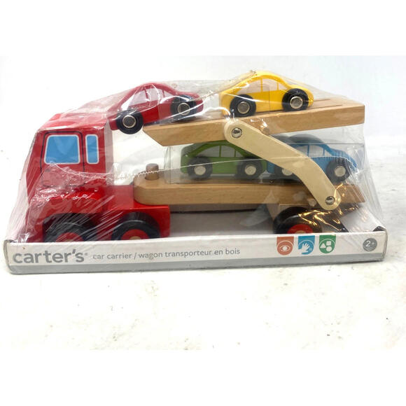 Carter's | Toys | Carters Wooden Car Hauler Carrier Truck And Trailer ...